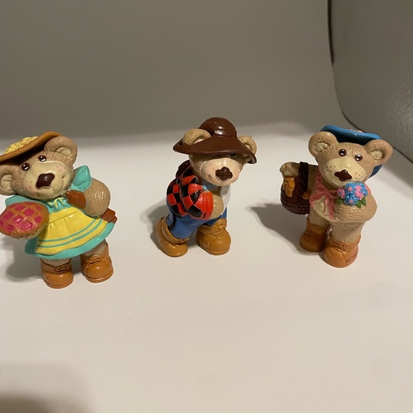 Furkins | Toys | Vintage Oaa 986 Furskin Lot Of 3 Pvc Figures Bear ...